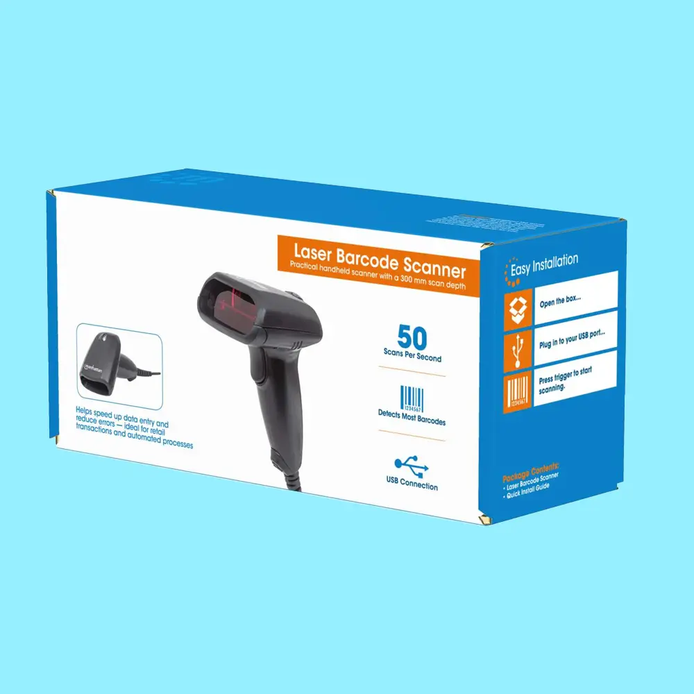 Custom Printed Barcode Scanner Packaging Boxes