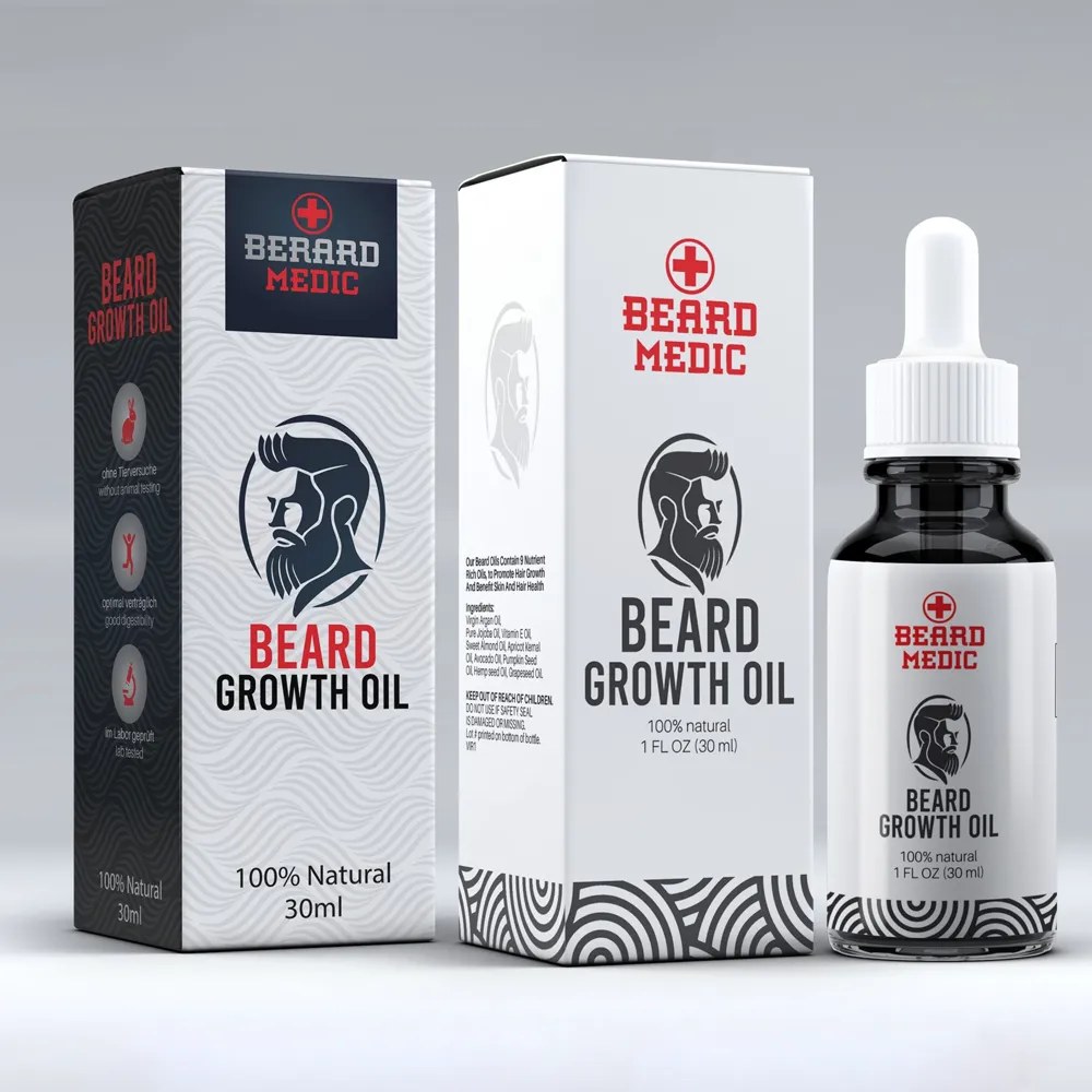 Custom Beard Oil Packaging Boxes