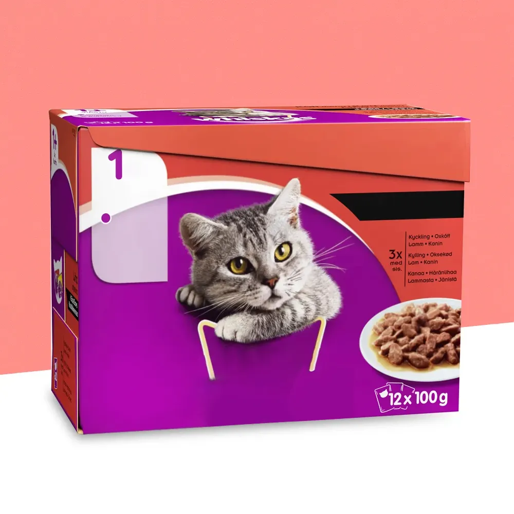 Custom Printed Cat Food Packaging Boxes
