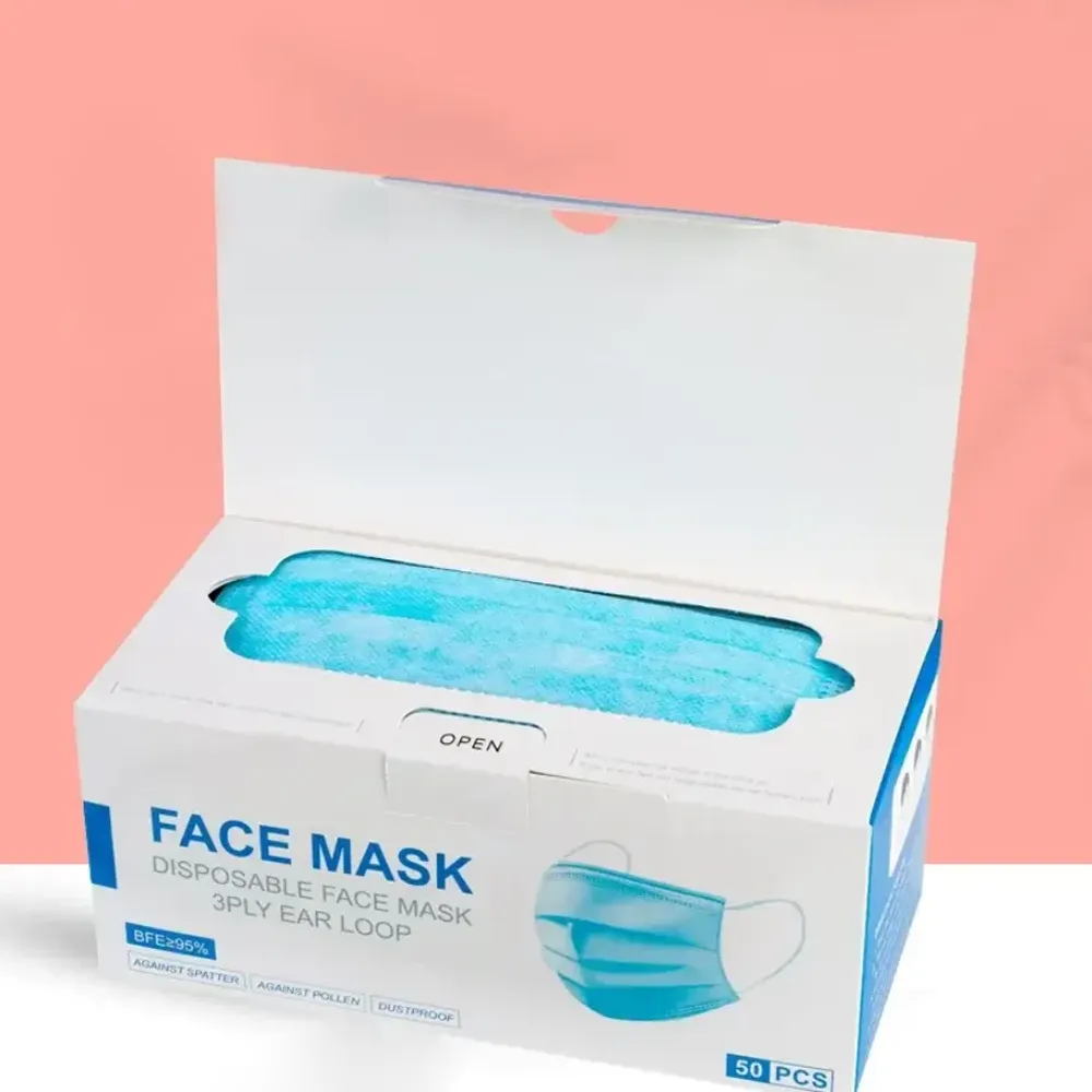 Custom Printed Mask Packaging Boxes