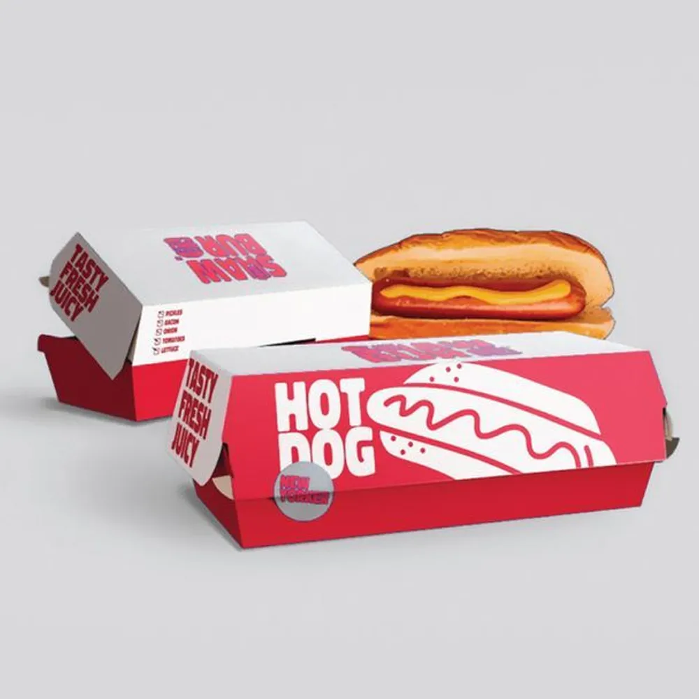Custom Printed Hot Dog Packaging Boxes