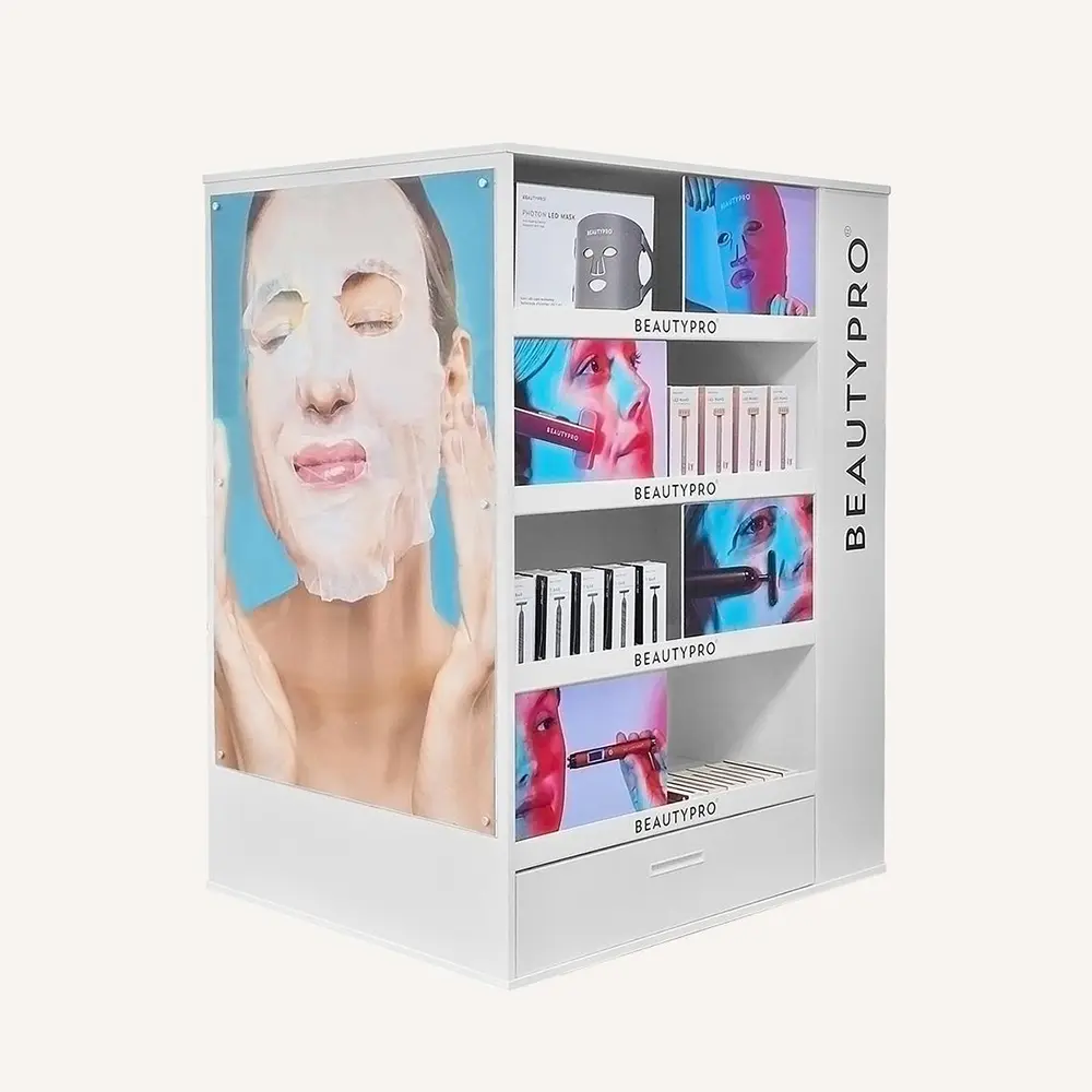 Custom Luxurious Acrylic POS Skincare Display Stand Wholesale
