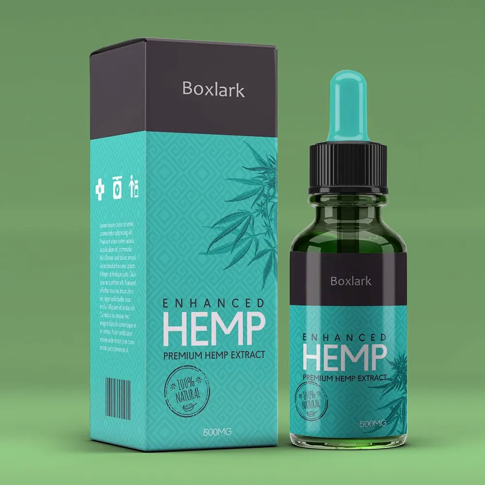Custom Printed Hemp Oil Packaging Boxes Wholesale