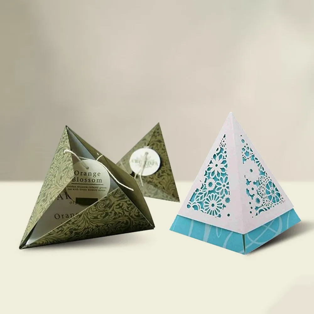 Custom Printed Pyramid Packaging Boxes Wholesale