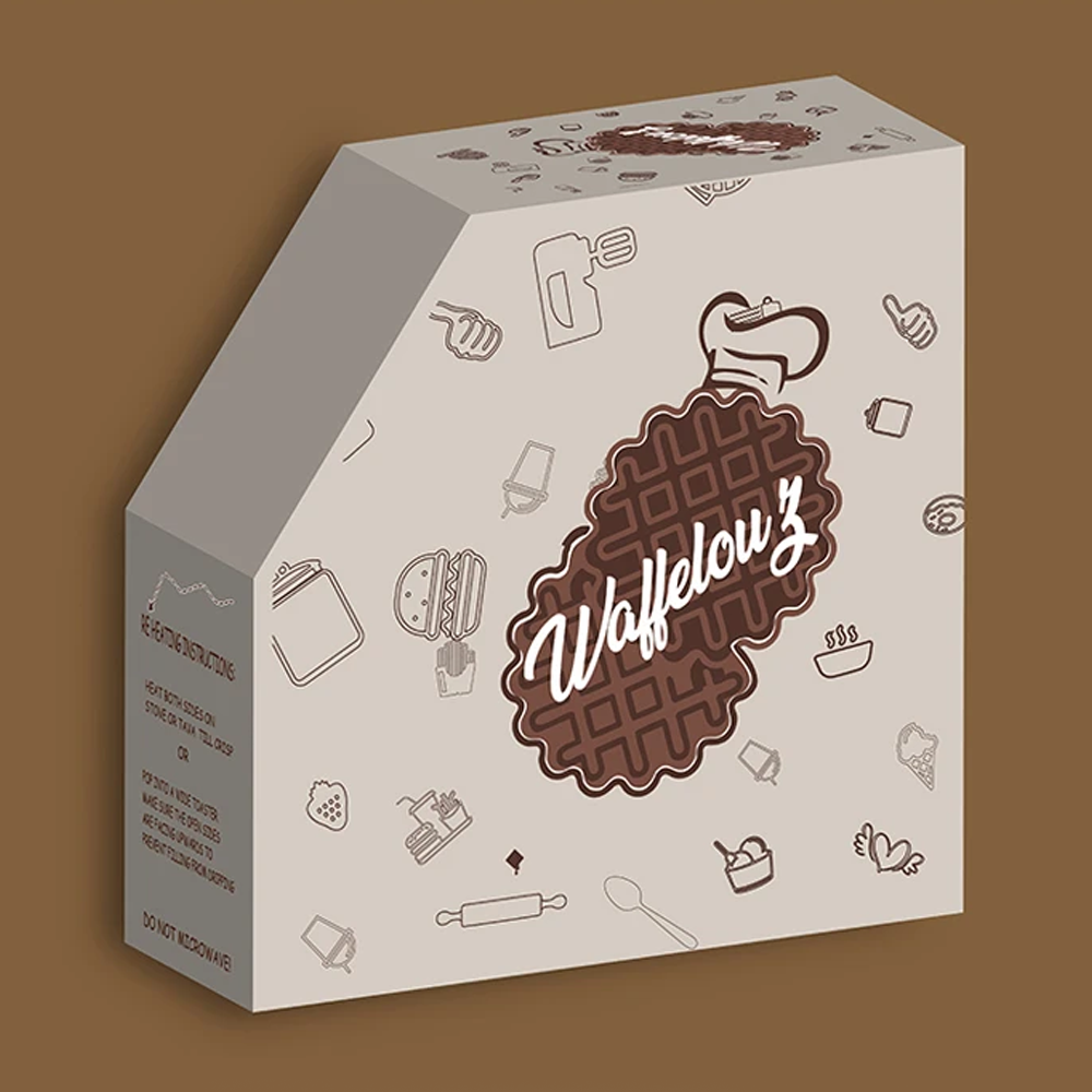 Custom Printed Waffle Packaging Boxes at Wholesale